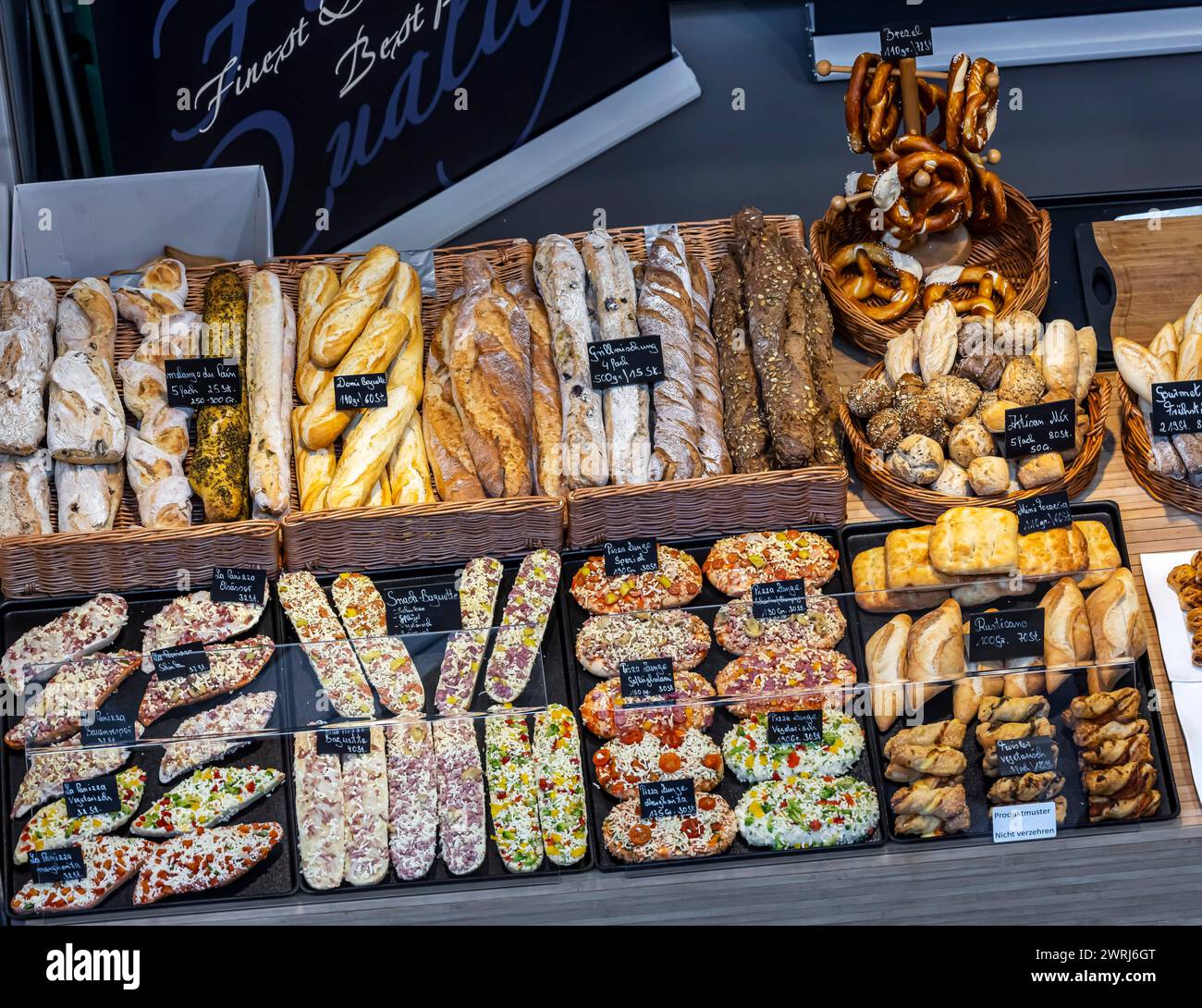 Baked snacks, pizza, baguettes and cheese sticks. In times of a ...