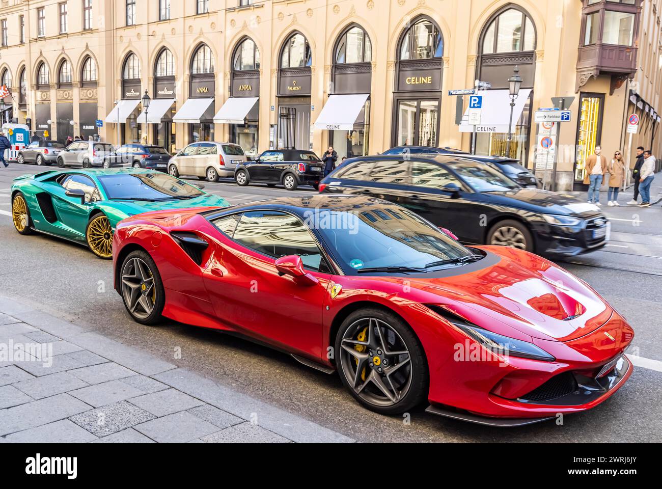 Ferrari on street hi-res stock photography and images - Alamy