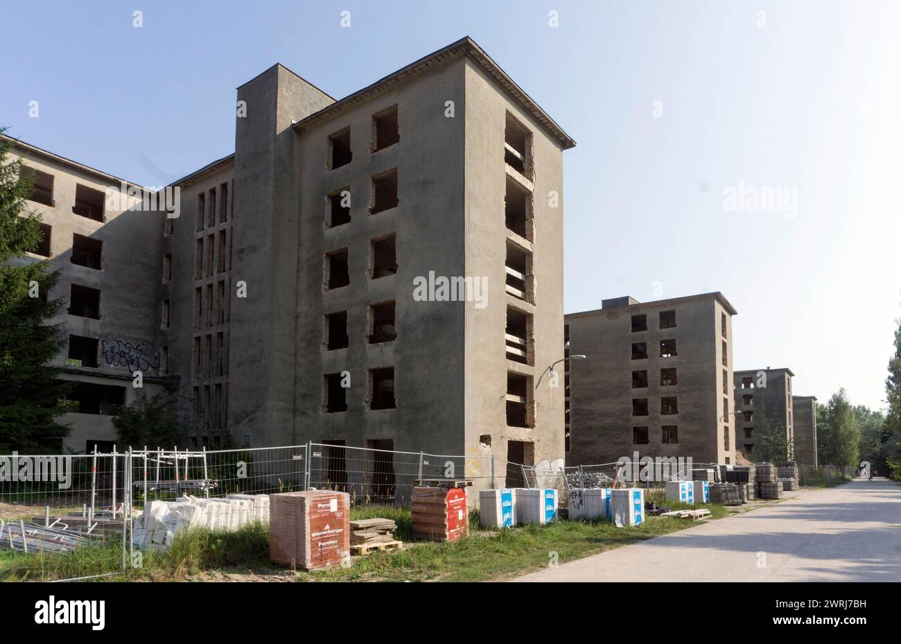 Prora, the four kilometre long seaside resort built by the National ...