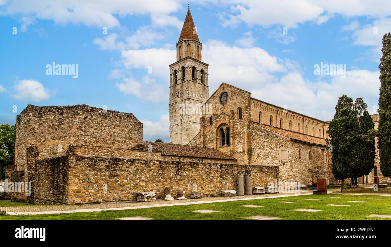 Basilica of Aquileia from the 11th century, largest floor mosaic of the ...