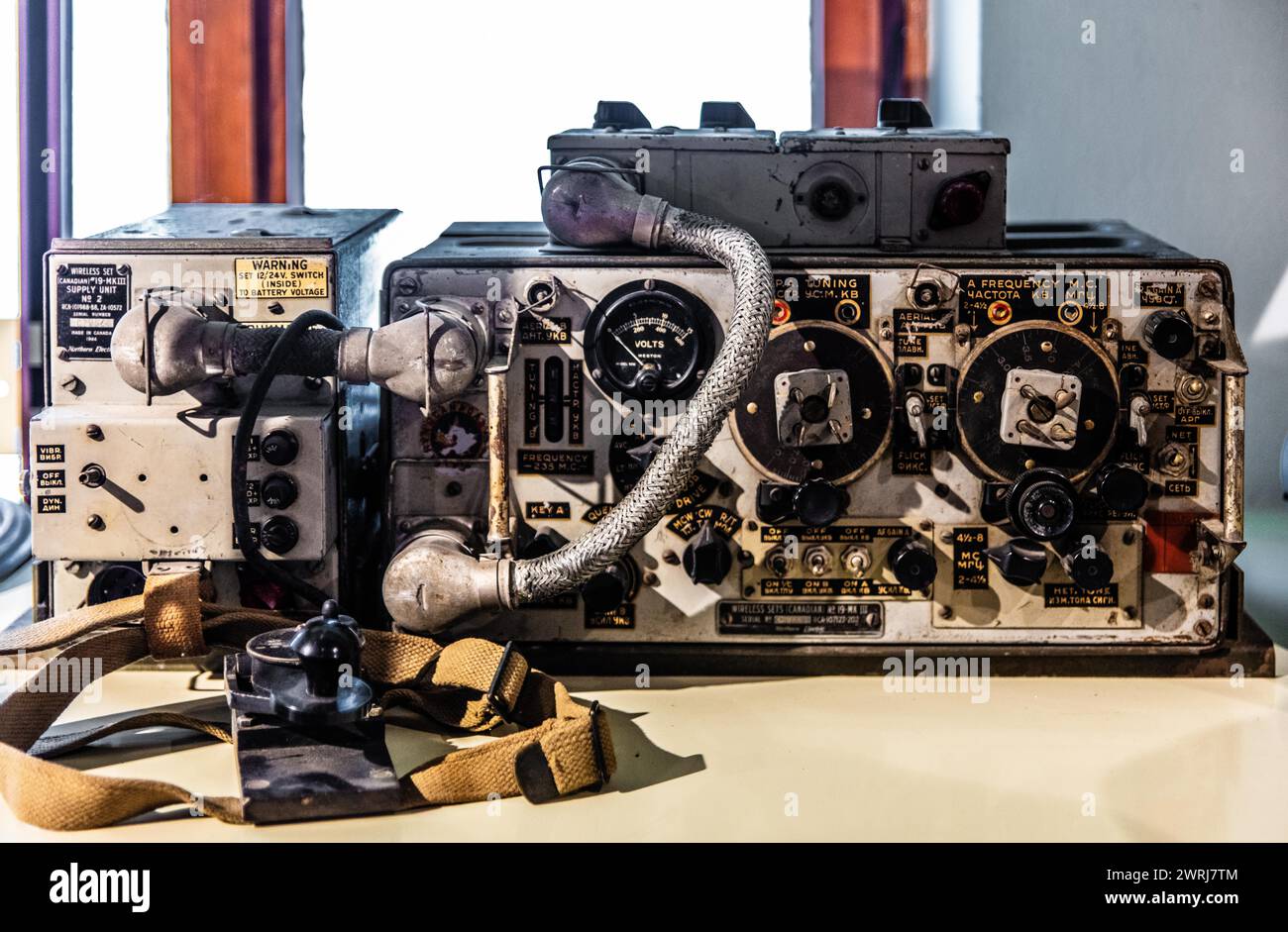 Radio transceiver Mod. MK-19, military museum, planned town with star ...