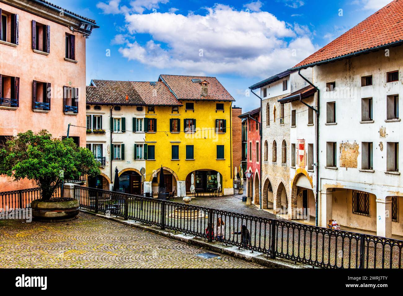 Cathedral square, old town centre with magnificent aristocratic palaces ...