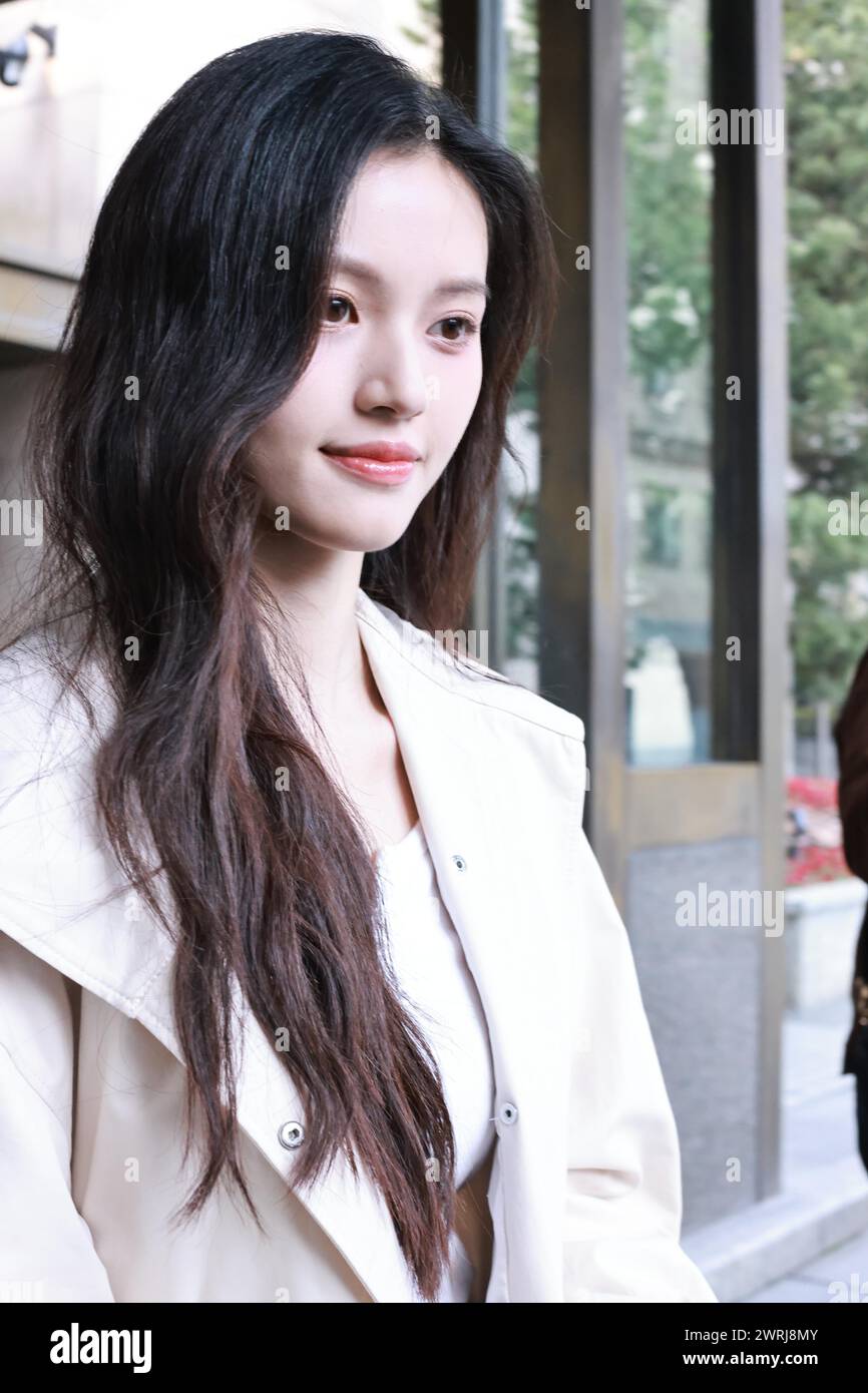 Chinese actress Shen Yujie attends an activity in Shanghai, China. 11th ...