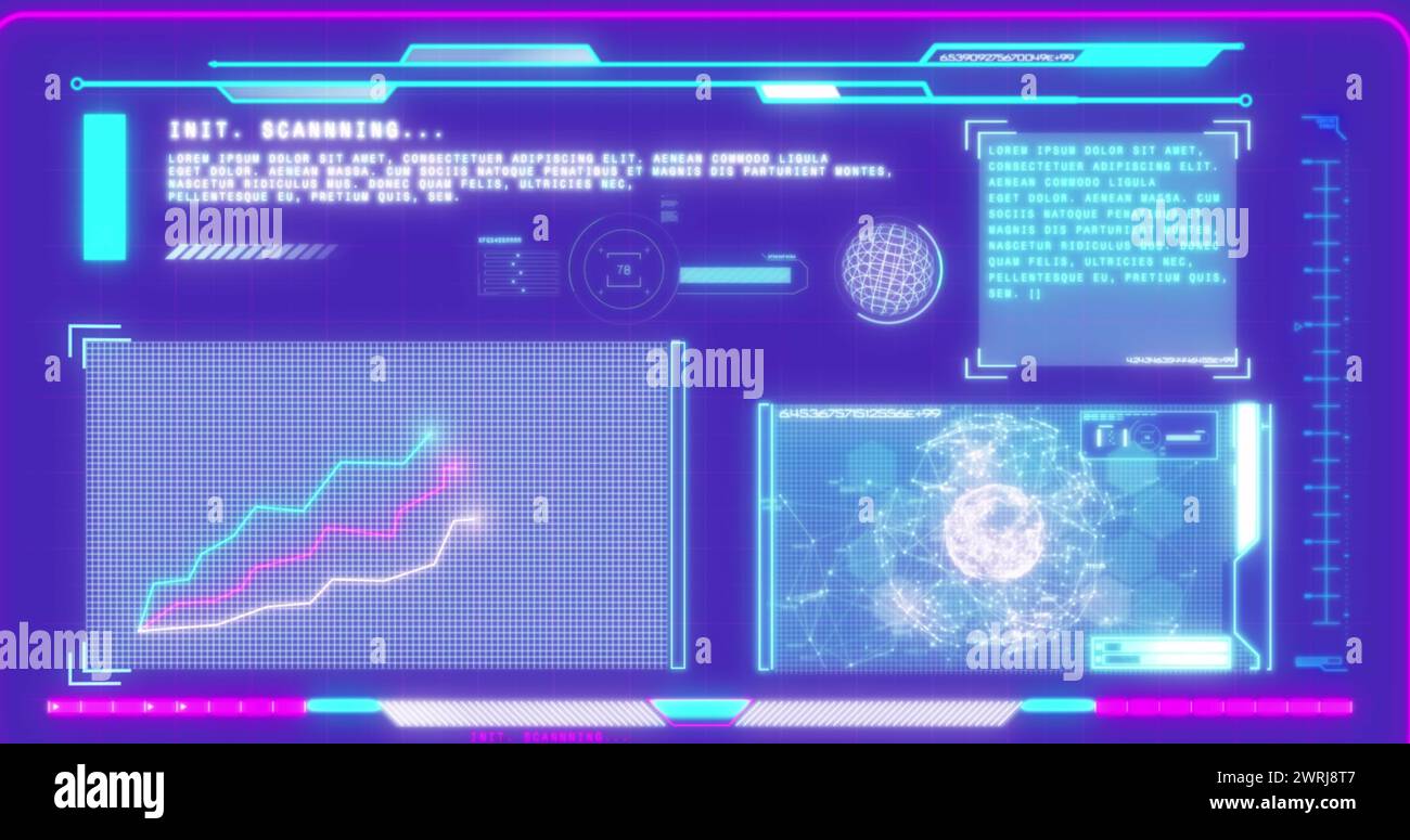 Data processing interface hi-res stock photography and images - Alamy