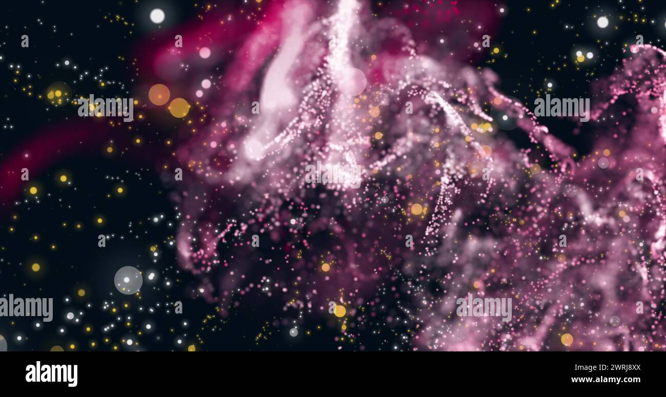 Colorful light streaks animation over hi-res stock photography and ...