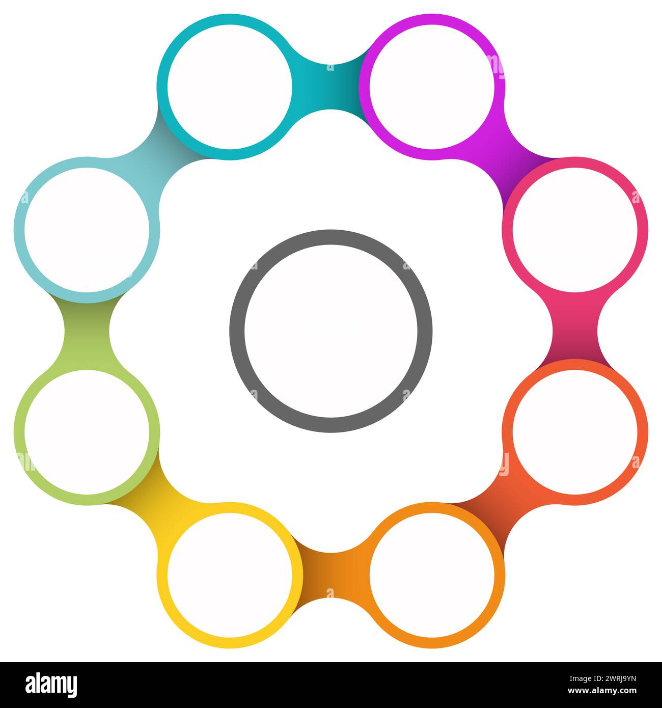 colored template of business info graphic with different options ...