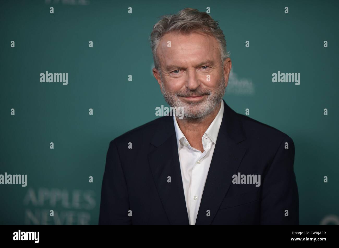 Sam Neill arrives at the premiere of "Apples Never Fall" on Tuesday ...