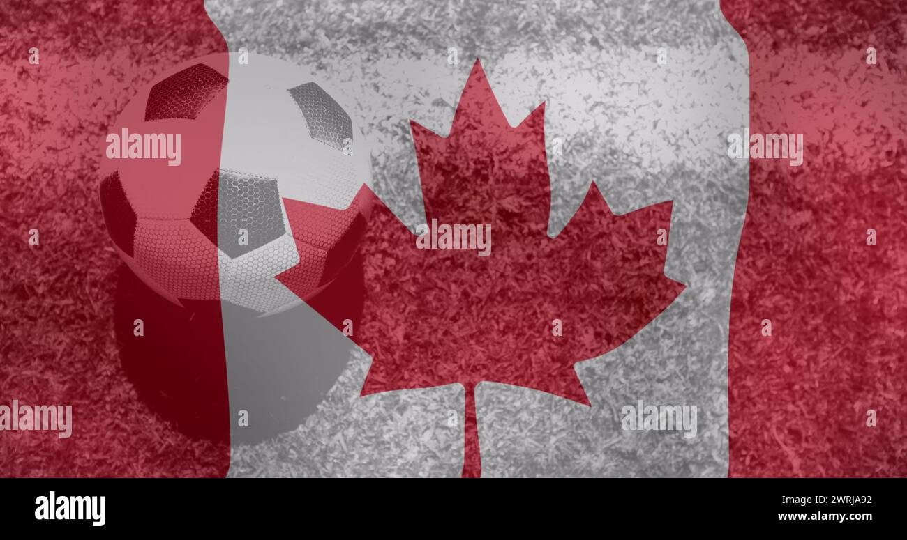 Canada flag soccer ball background hi-res stock photography and images ...