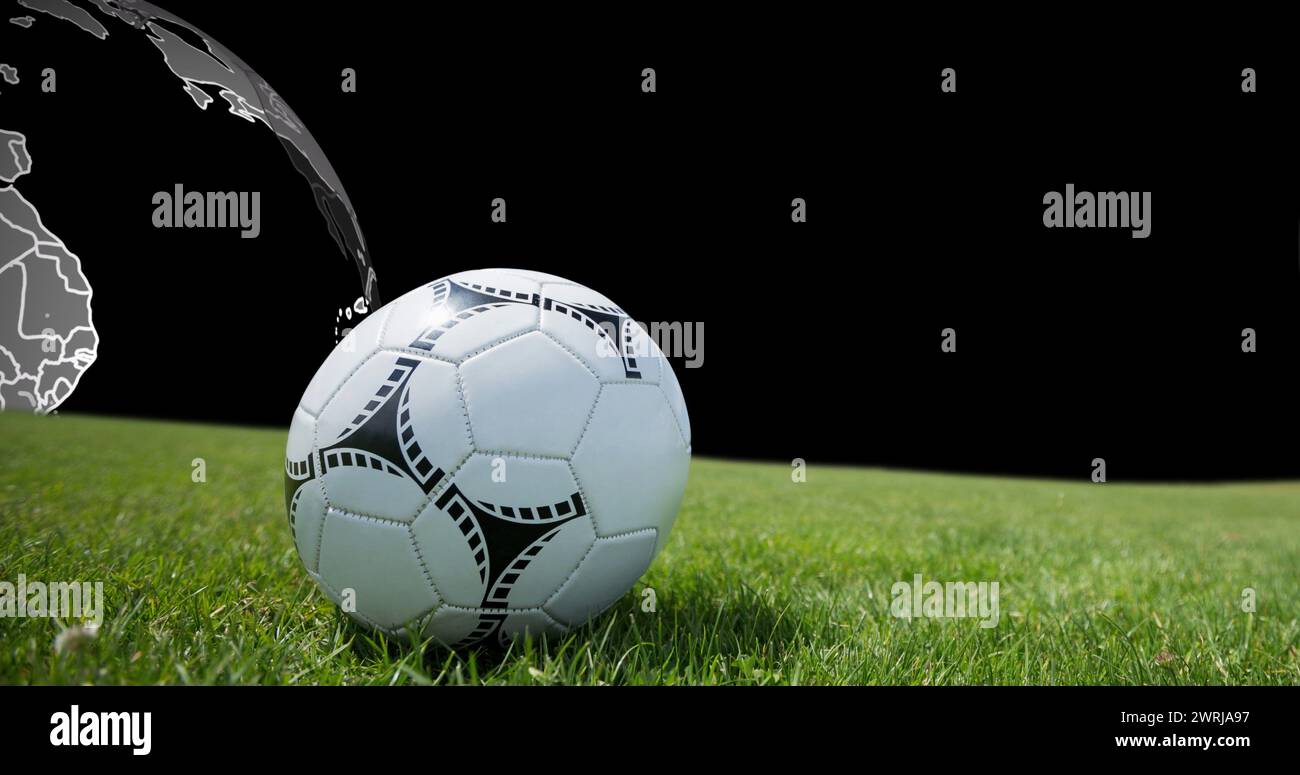 Football world cup trophy on pitch hi-res stock photography and images ...