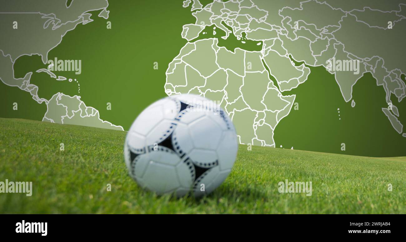 3d soccer ball world map hi-res stock photography and images - Alamy