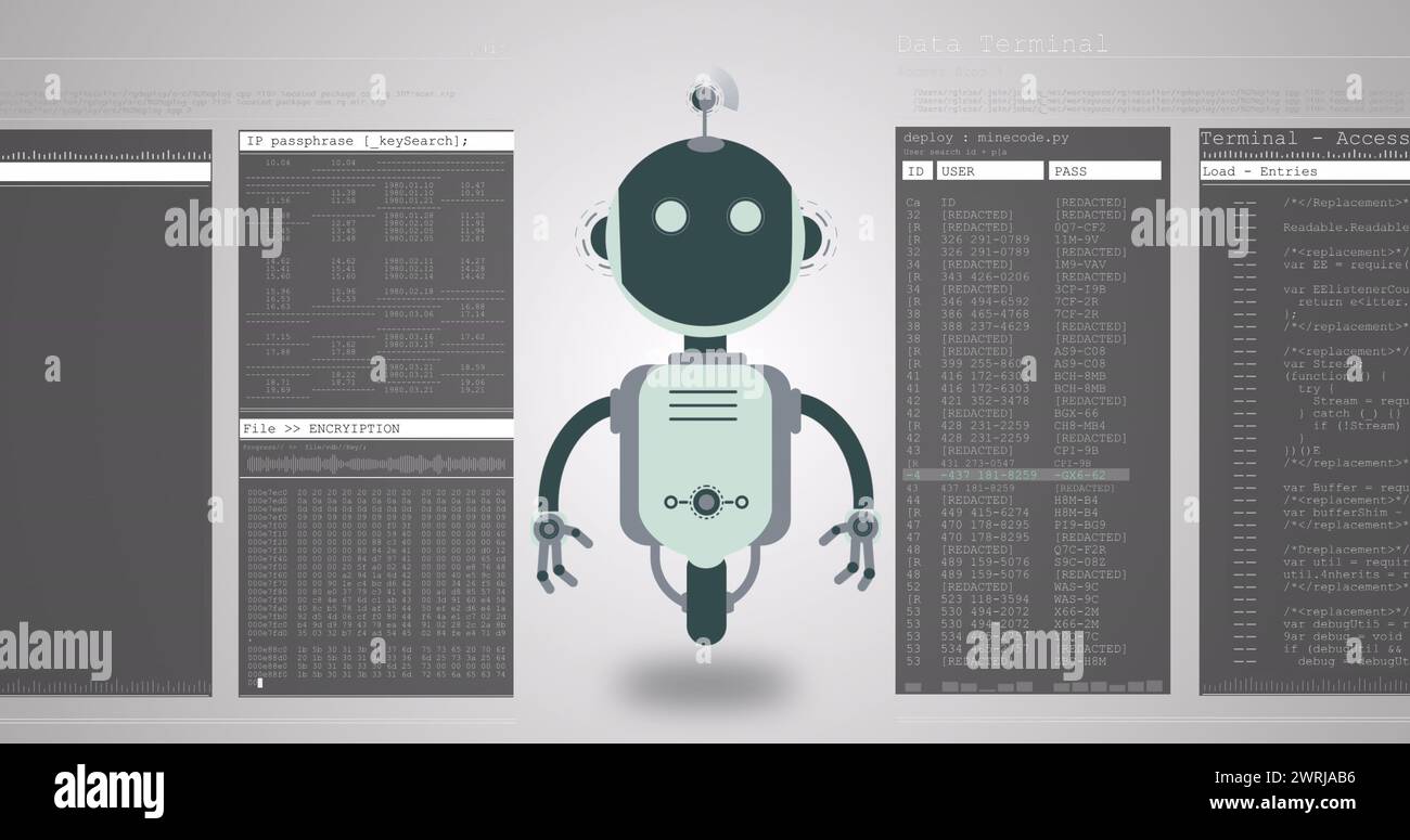 Image of ai chatbot icon and data processing Stock Photo - Alamy