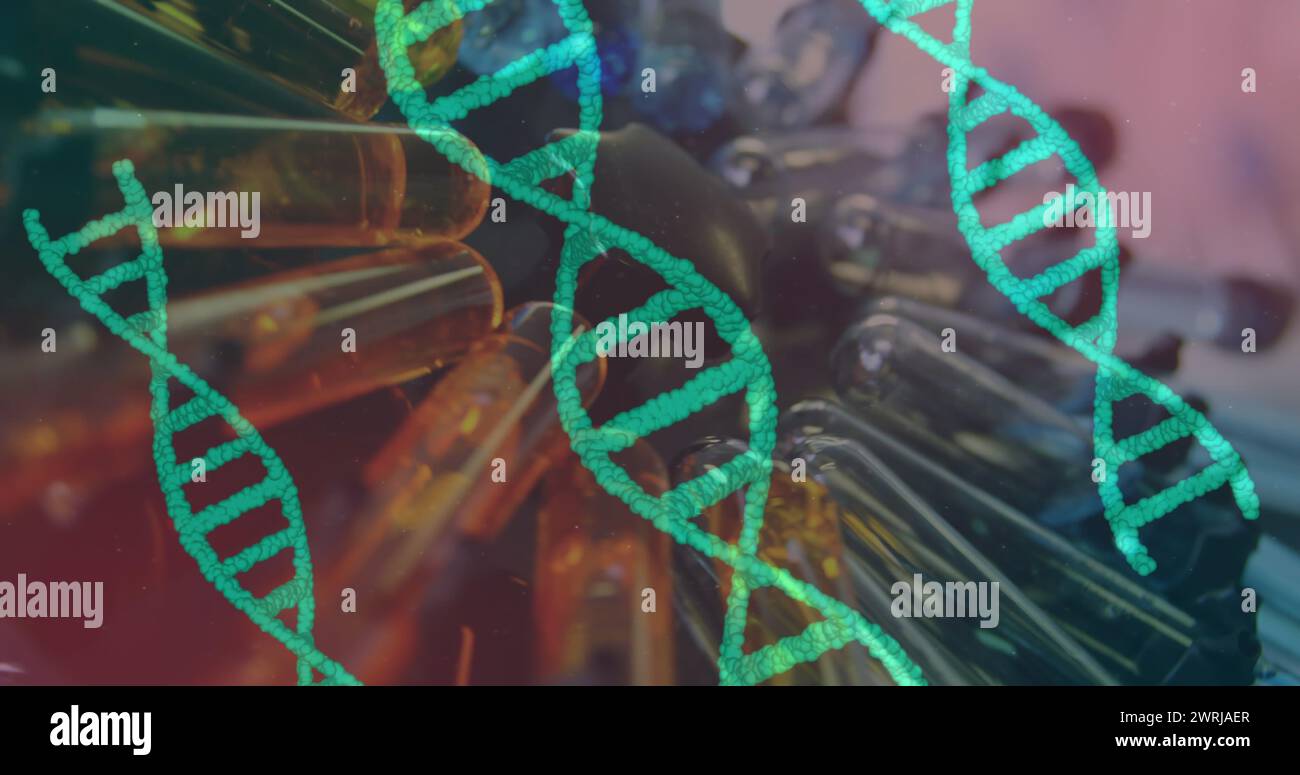 Rotating dna strands hi-res stock photography and images - Alamy