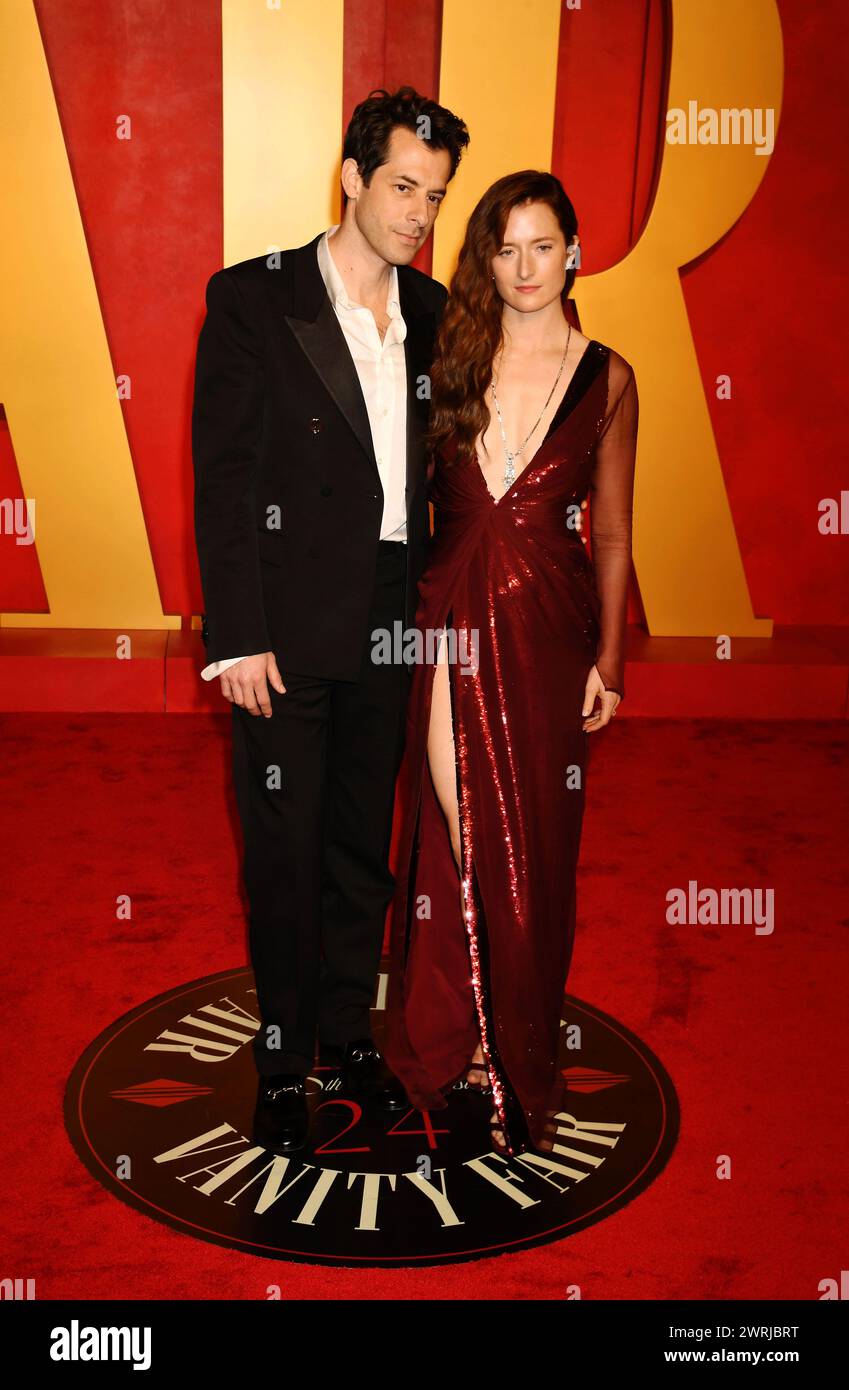 BEVERLY HILLS, CALIFORNIA - MARCH 10: (L-R) Mark Ronson and Grace ...