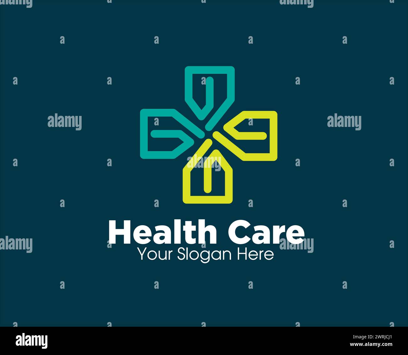 pulse health care logo designs simple modern for medical service Stock ...