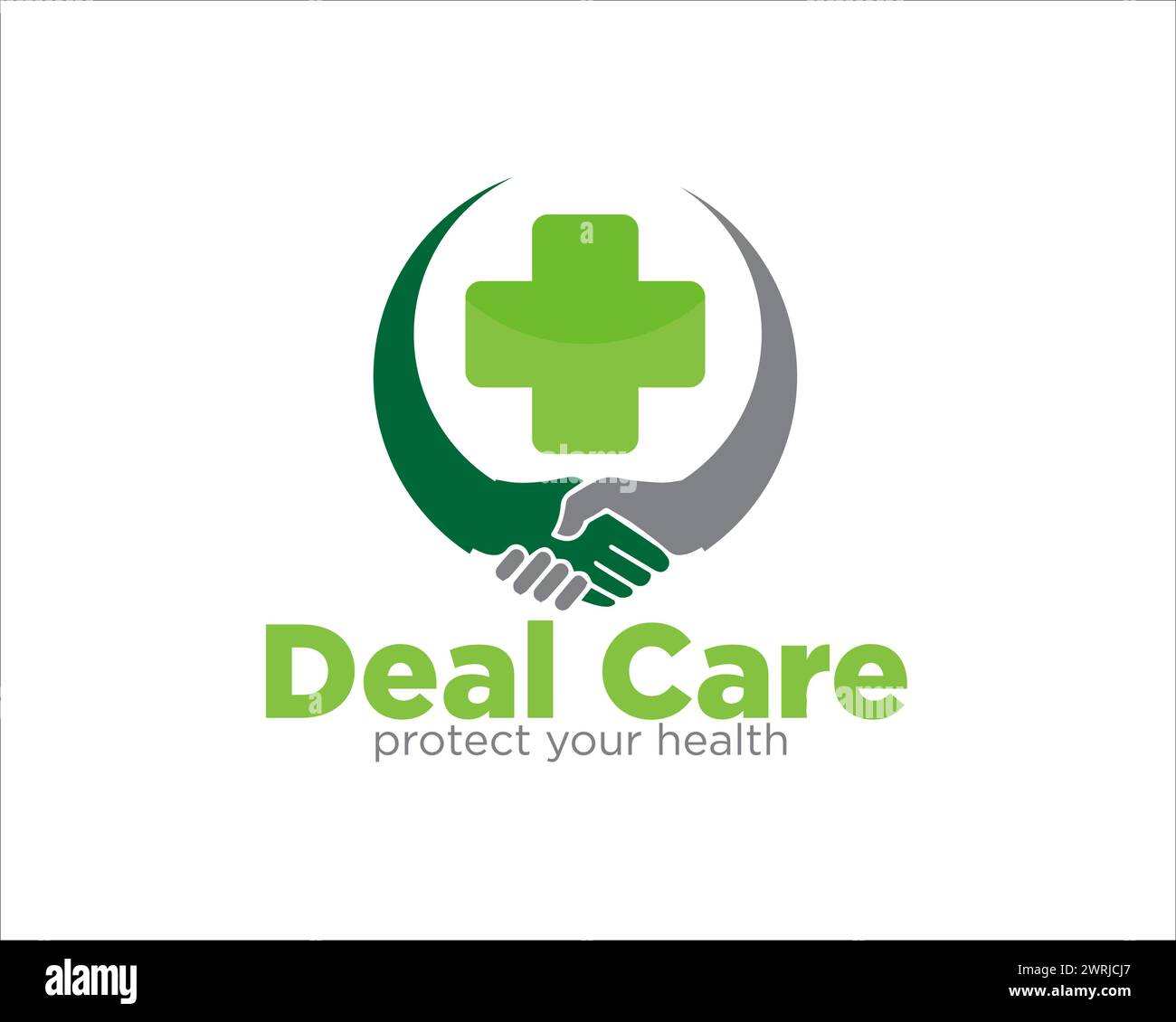 deal care logo designs simple modern for medical service Stock Vector ...