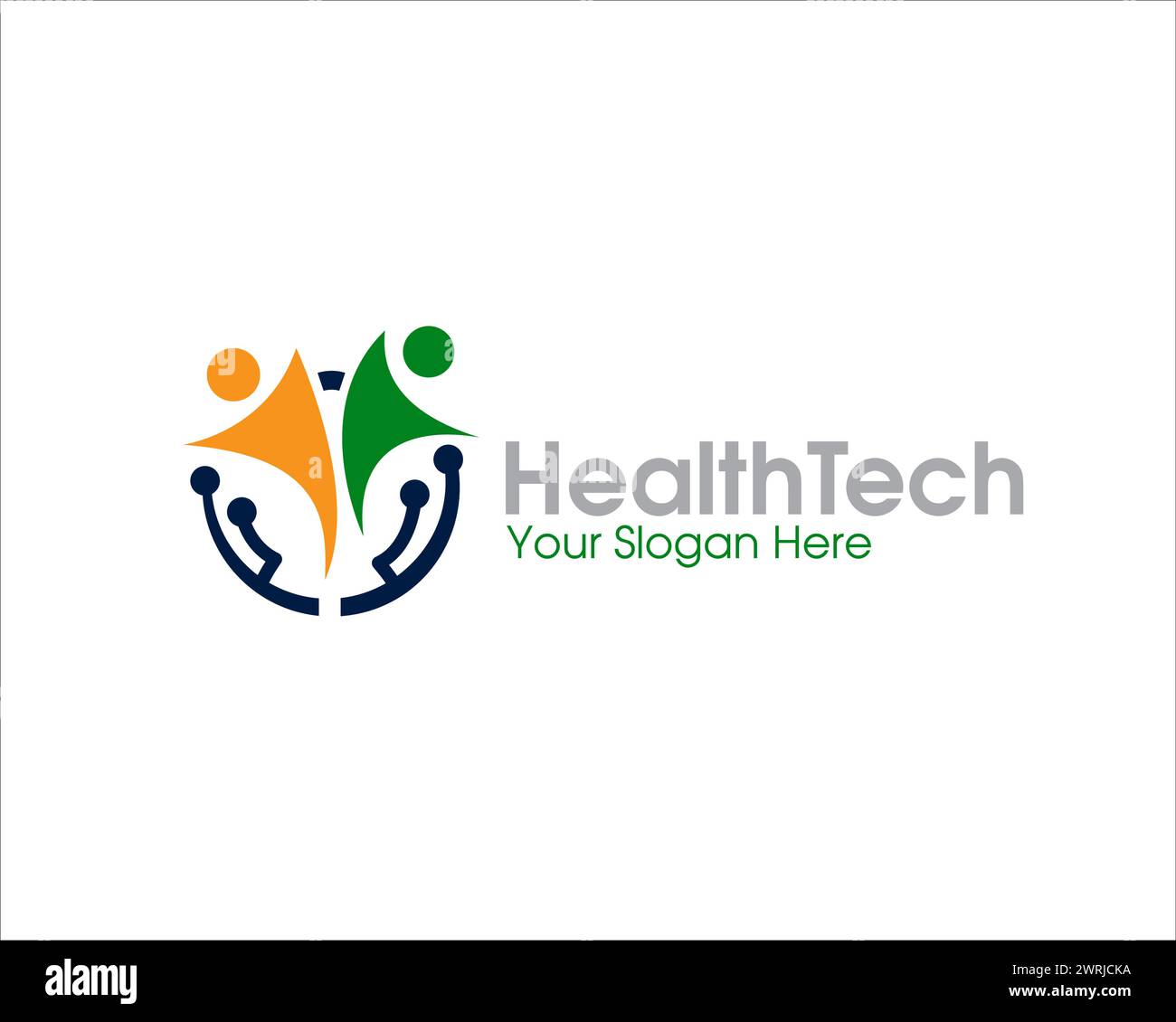 health tech logo designs for medical service and clinic Stock Vector ...