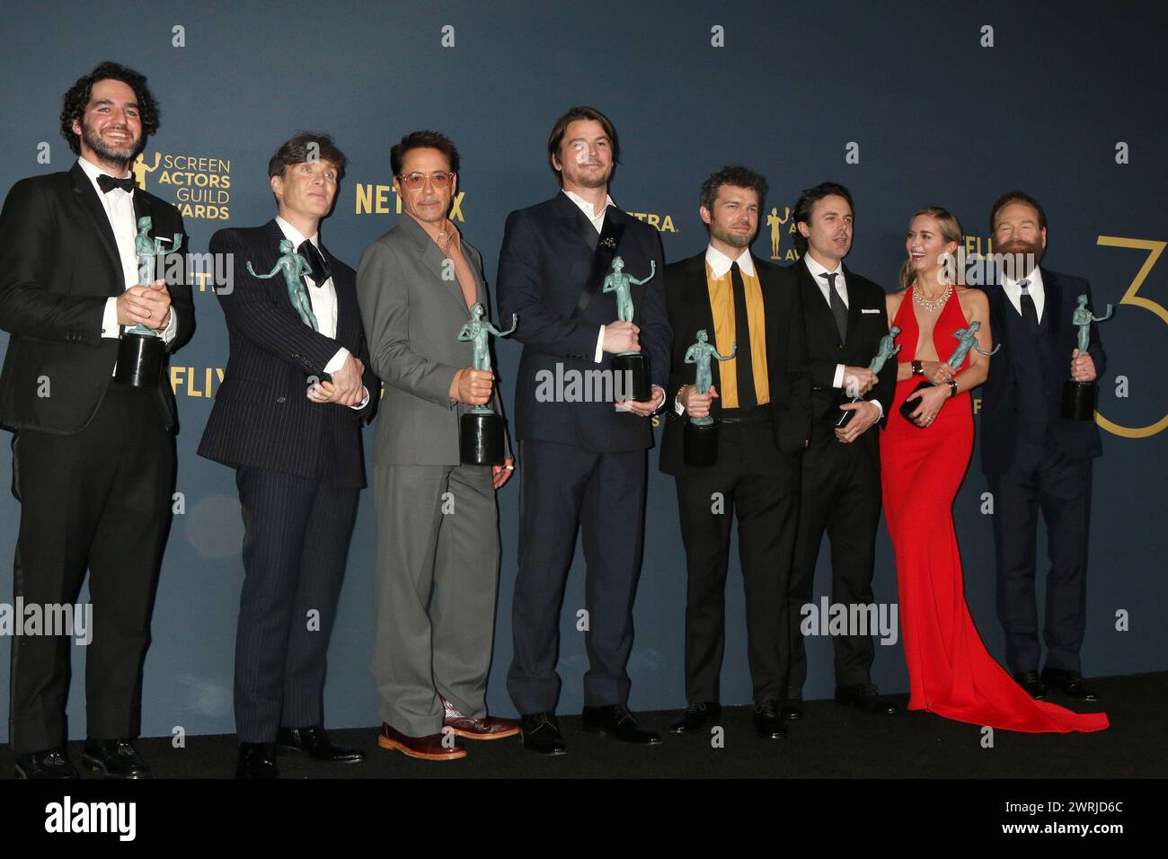 LOS ANGELES - FEB 25: Benny Safdie, Cillian Murphy, Robert Downey Jr ...