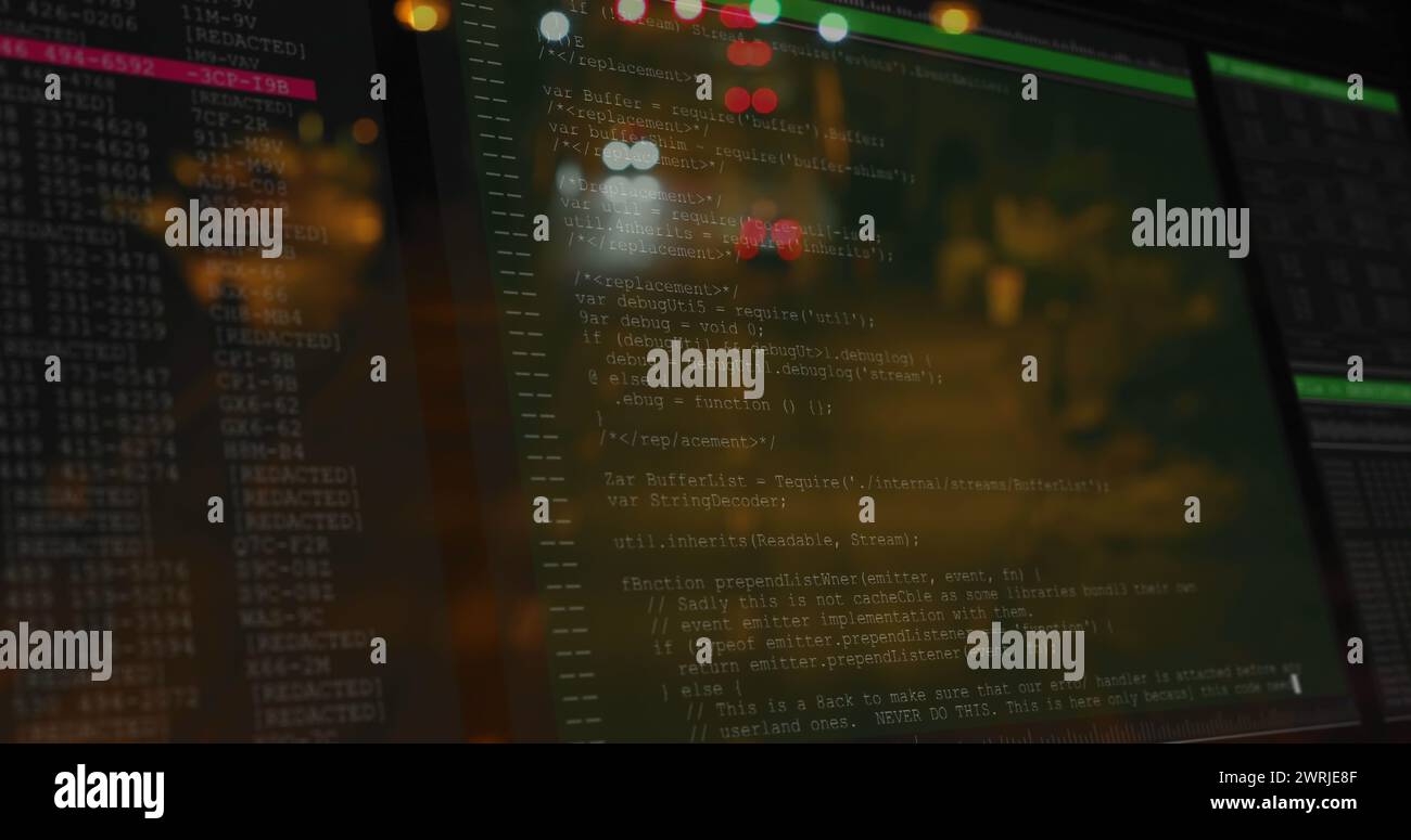 Image of data processing over cityscape Stock Photo - Alamy