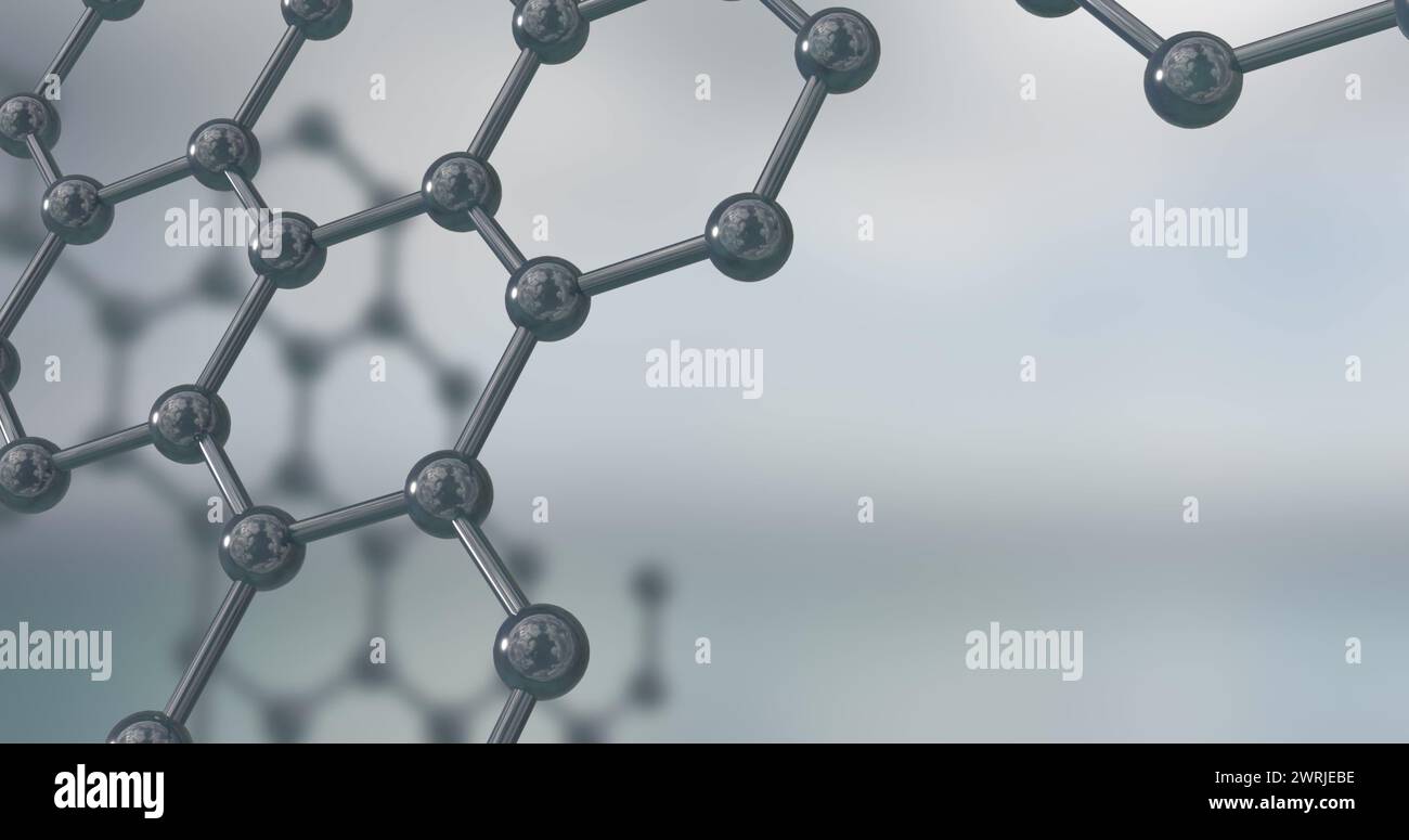 Grey background molecular model hi-res stock photography and images - Alamy