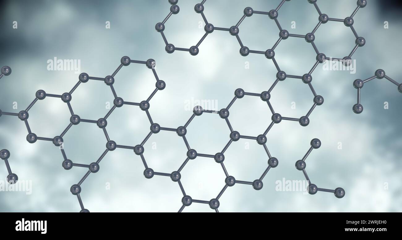 Grey background molecular model hi-res stock photography and images - Alamy