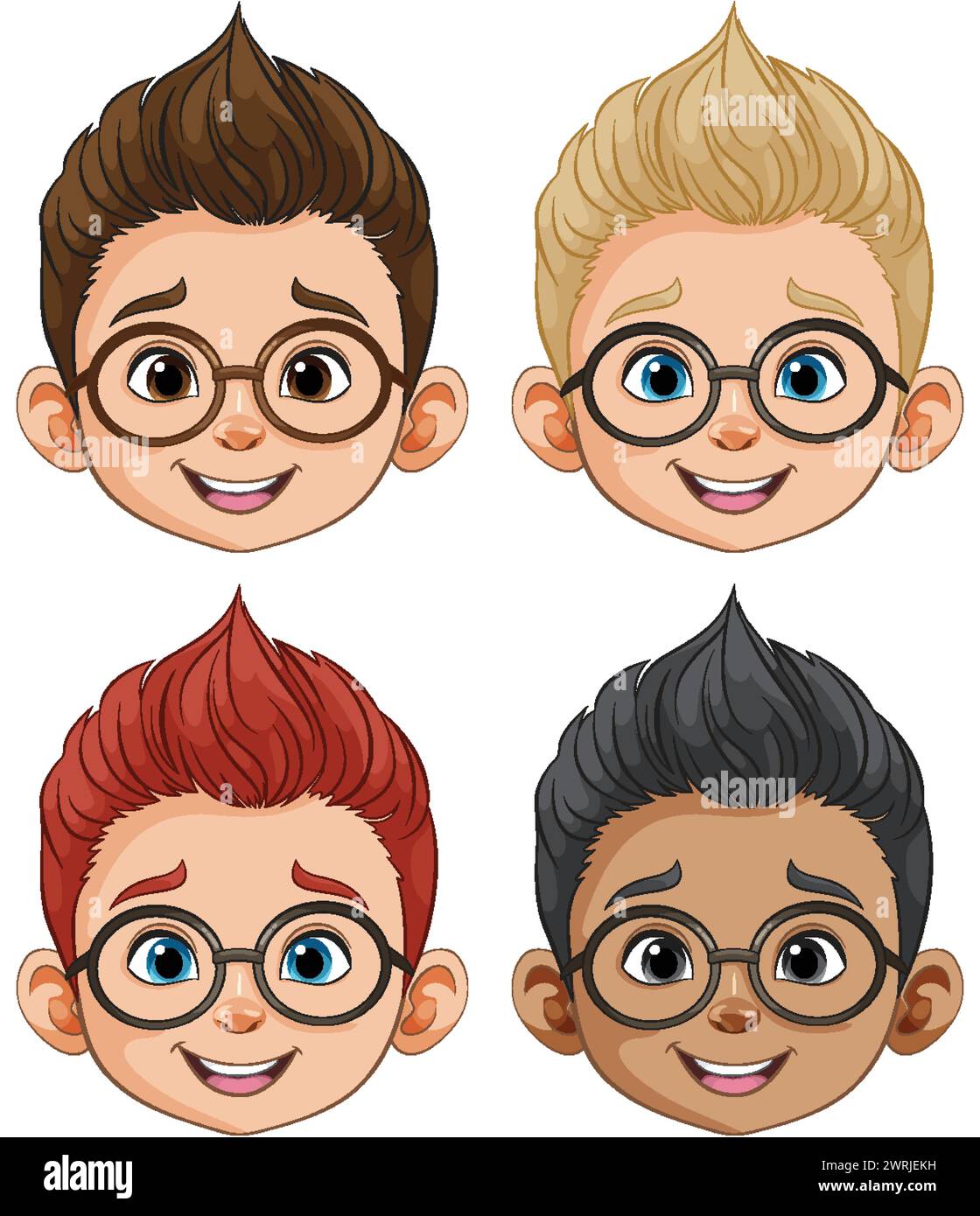 Characters different skin color hi-res stock photography and images - Alamy