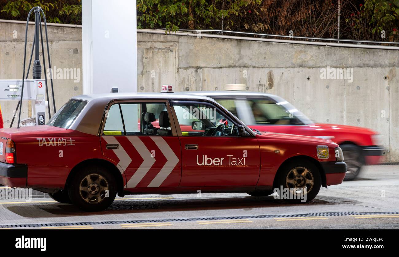Uber Taxi, Hong Kong, China Stock Photo - Alamy