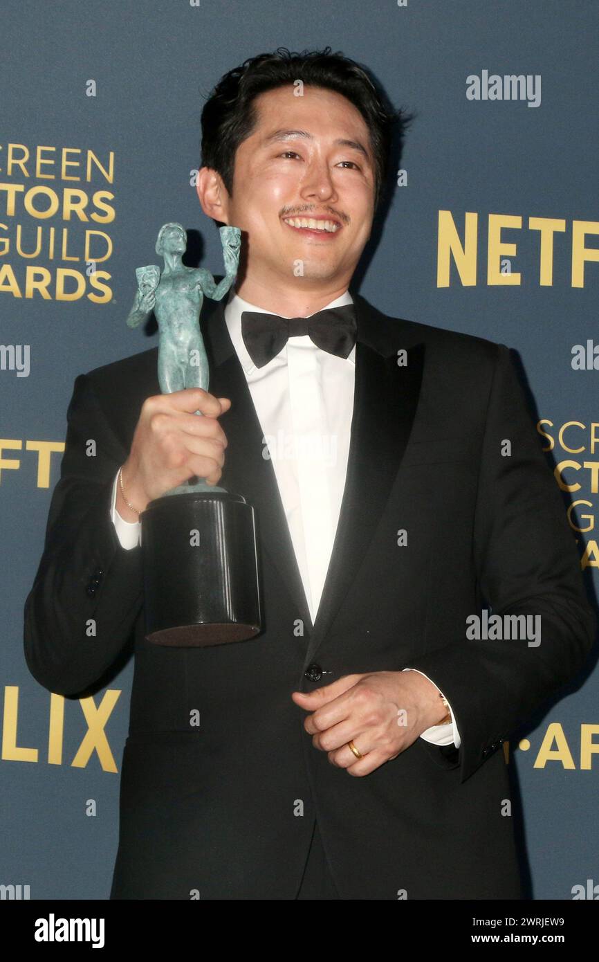 LOS ANGELES - FEB 25: Steven Yeun at the 30th Screen Actors Guild ...