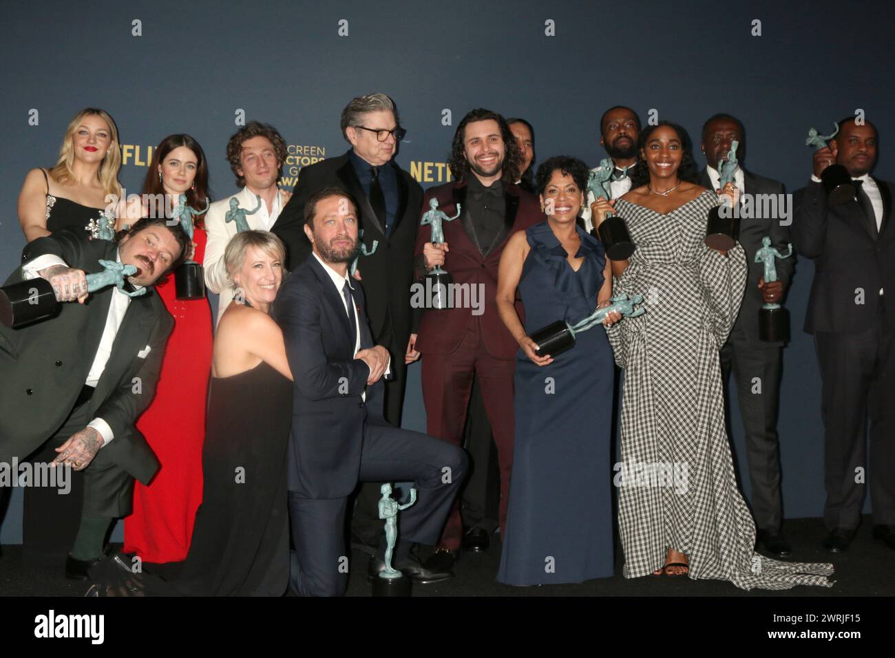 LOS ANGELES - FEB 25: The Bear Cast, Abby Elliott, Jeremy Allen White ...