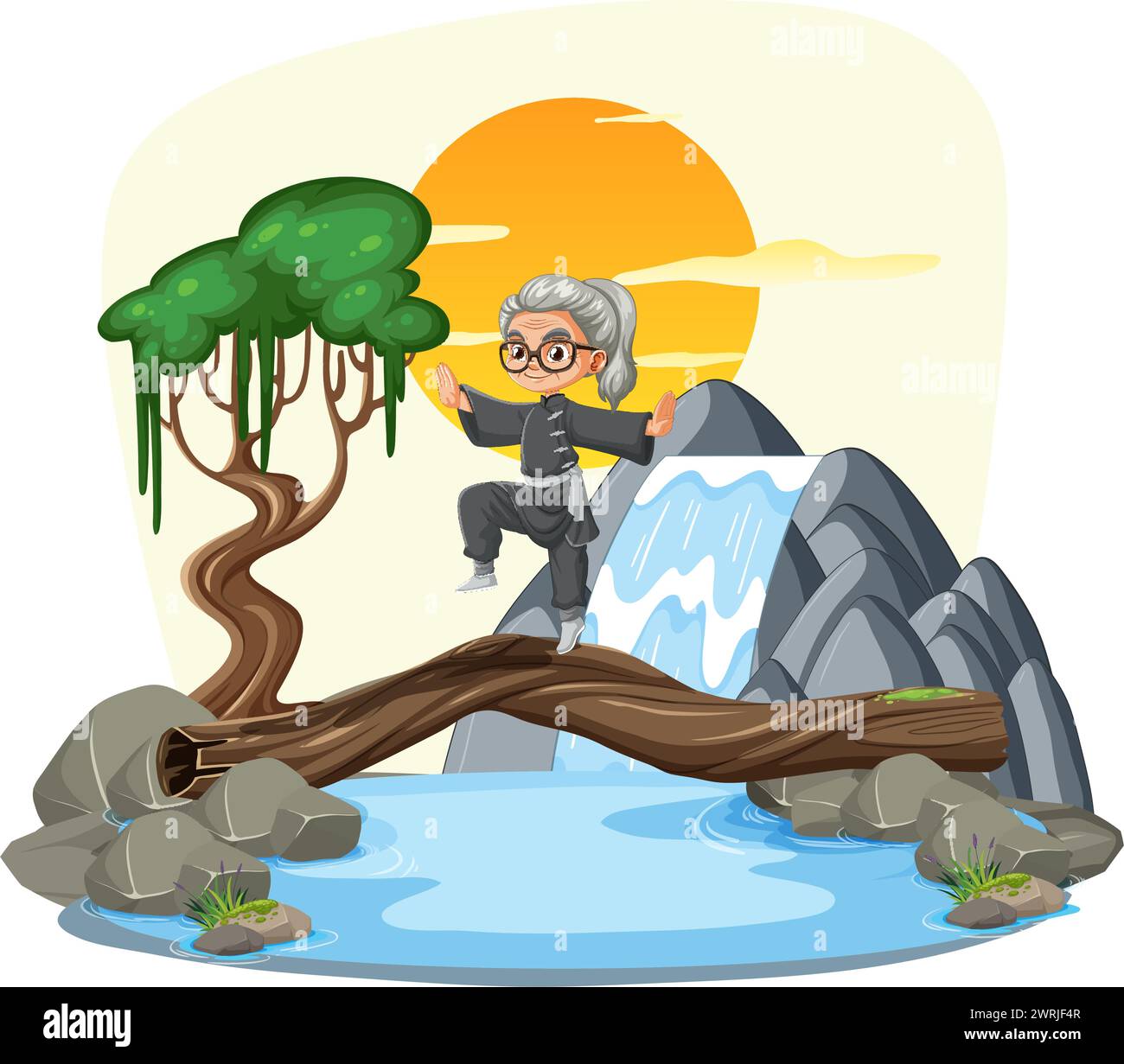 Animated scenery vector vectors hi-res stock photography and images - Alamy