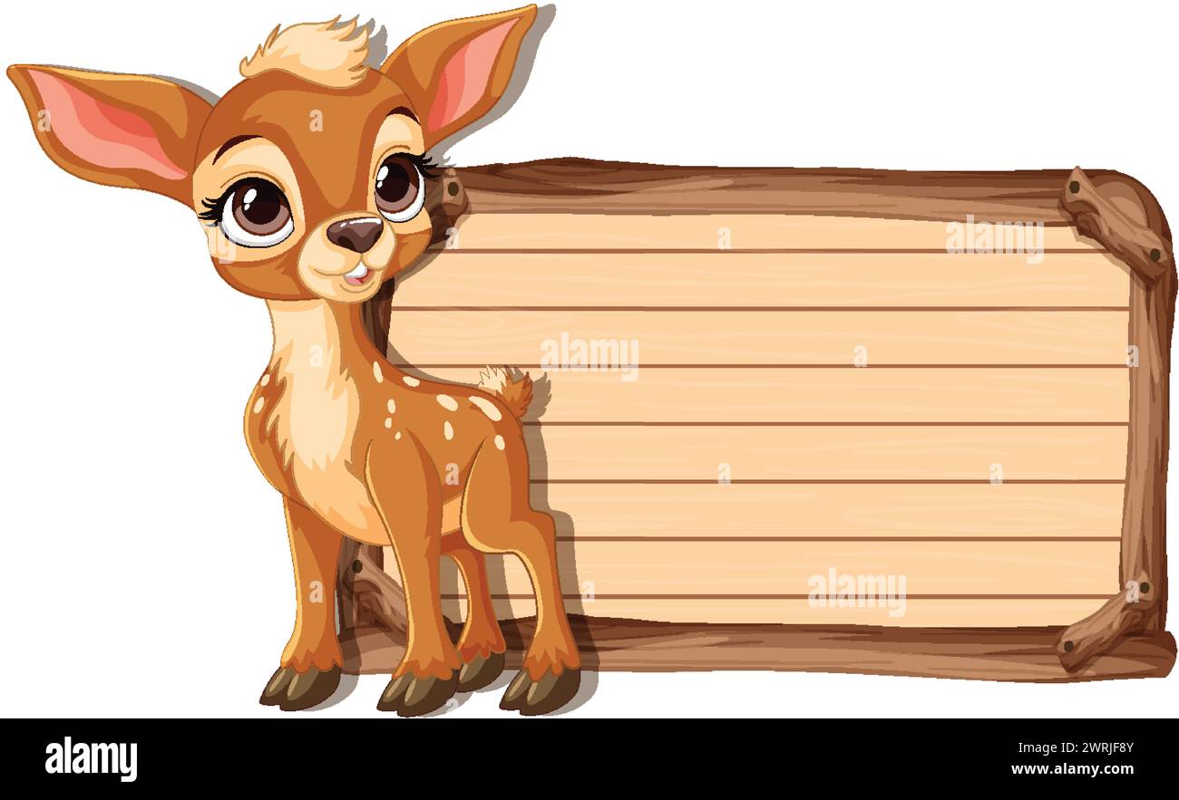 Deer cartoon character blank Cut Out Stock Images & Pictures - Alamy