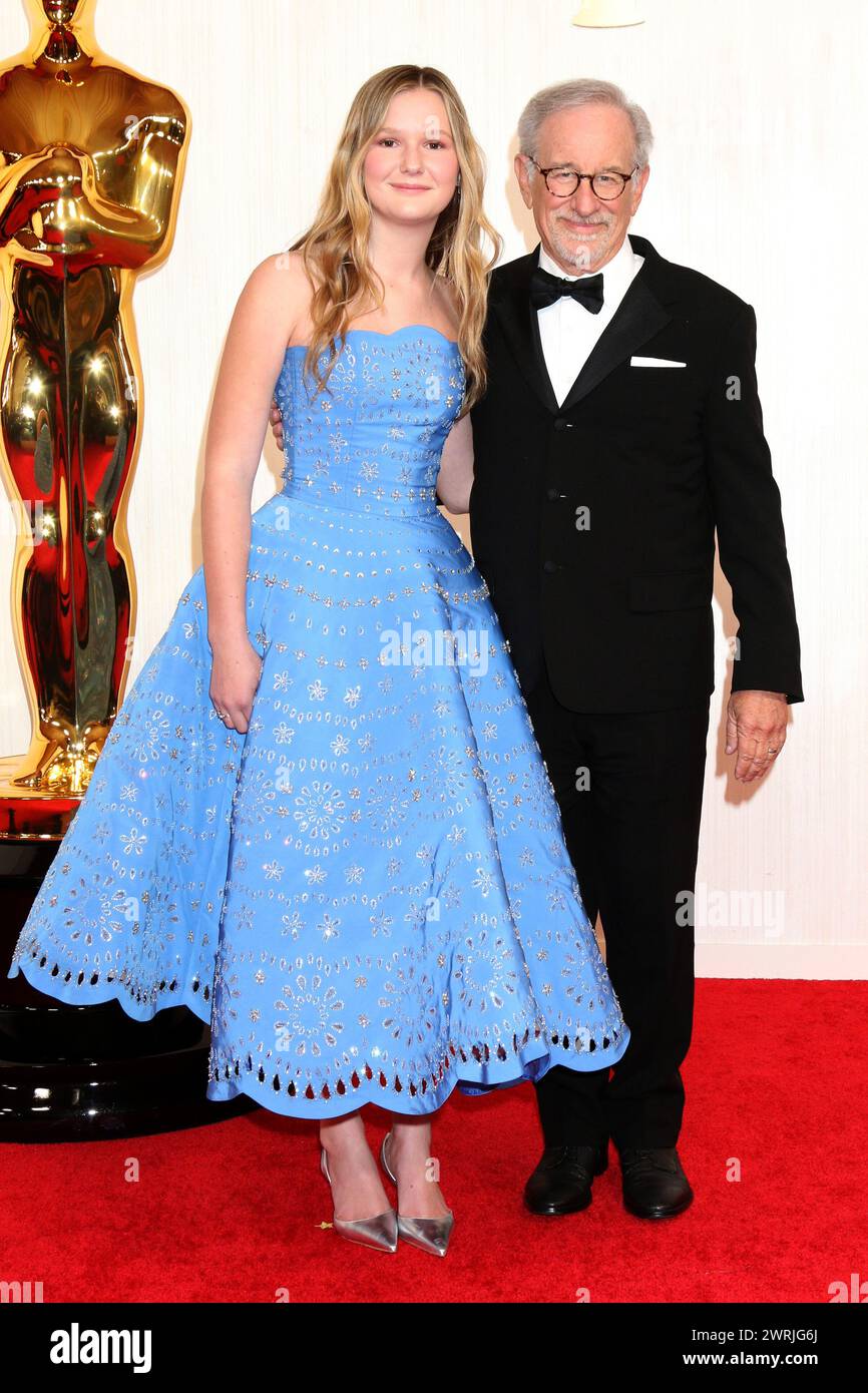 LOS ANGELES - MAR 10: Eve, Steven Spielberg at the 96th Academy Awards ...