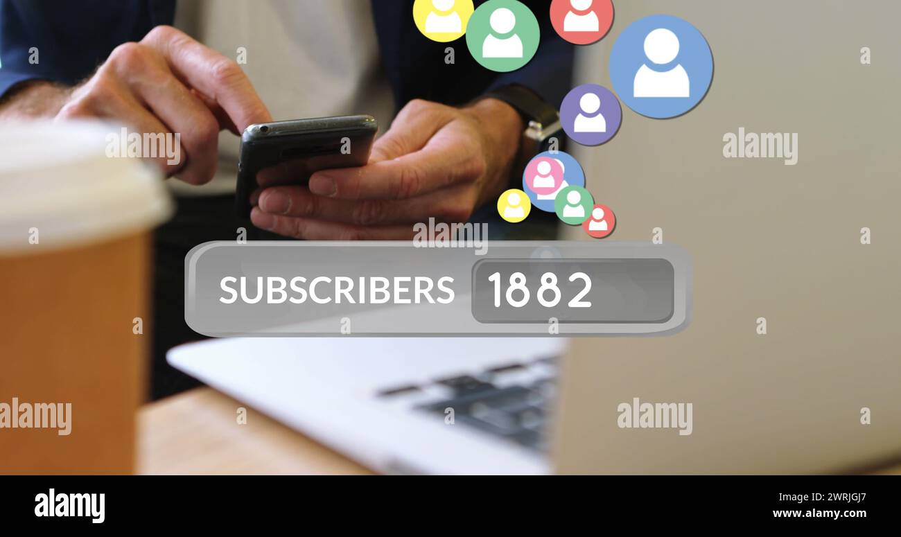 Subscriber count bar hi-res stock photography and images - Alamy