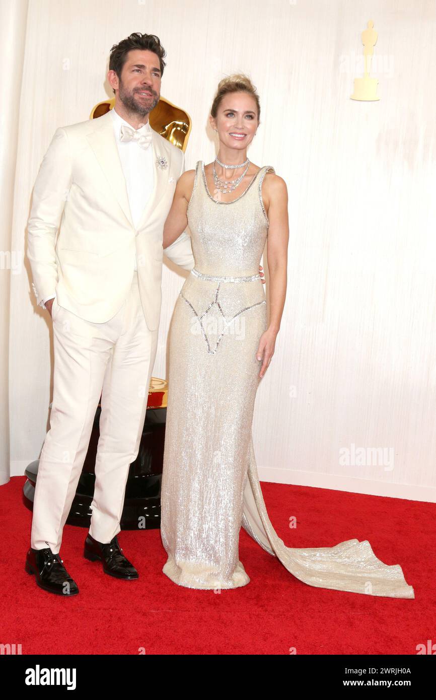 LOS ANGELES - MAR 10: John Krasinski, Emily Blunt at the 96th Academy ...