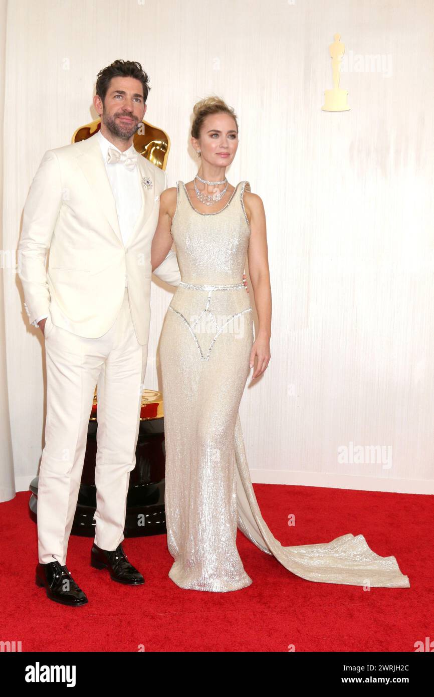 LOS ANGELES - MAR 10: John Krasinski, Emily Blunt at the 96th Academy ...