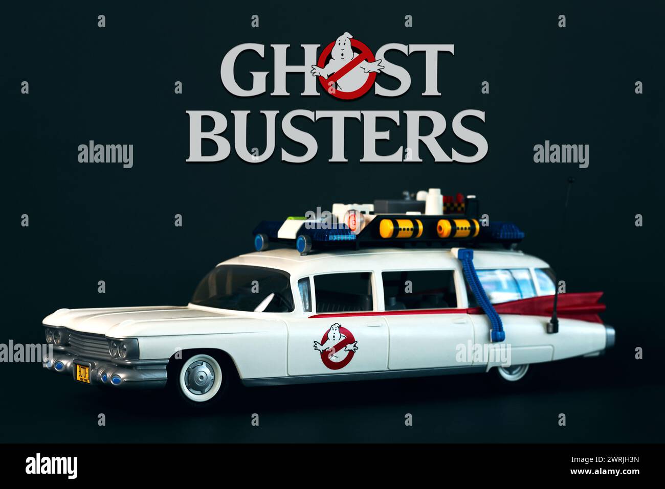 Playmobil car from the movie Ghostbusters with the Ghostbusters logo ...
