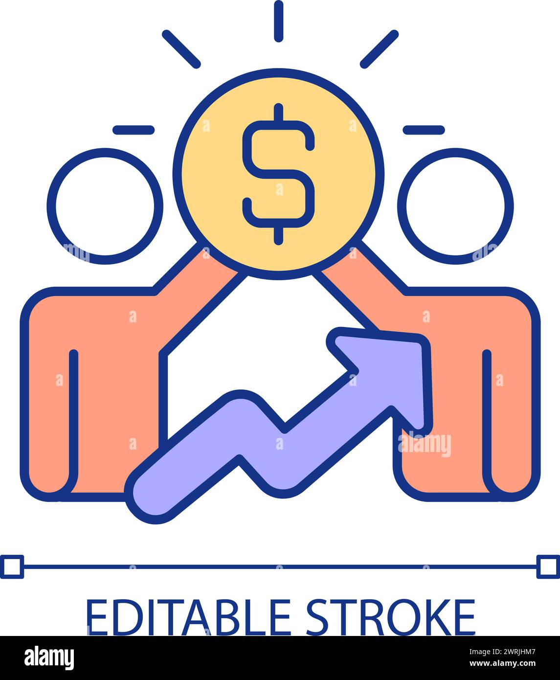 Financial success RGB color icon Stock Vector Image & Art - Alamy