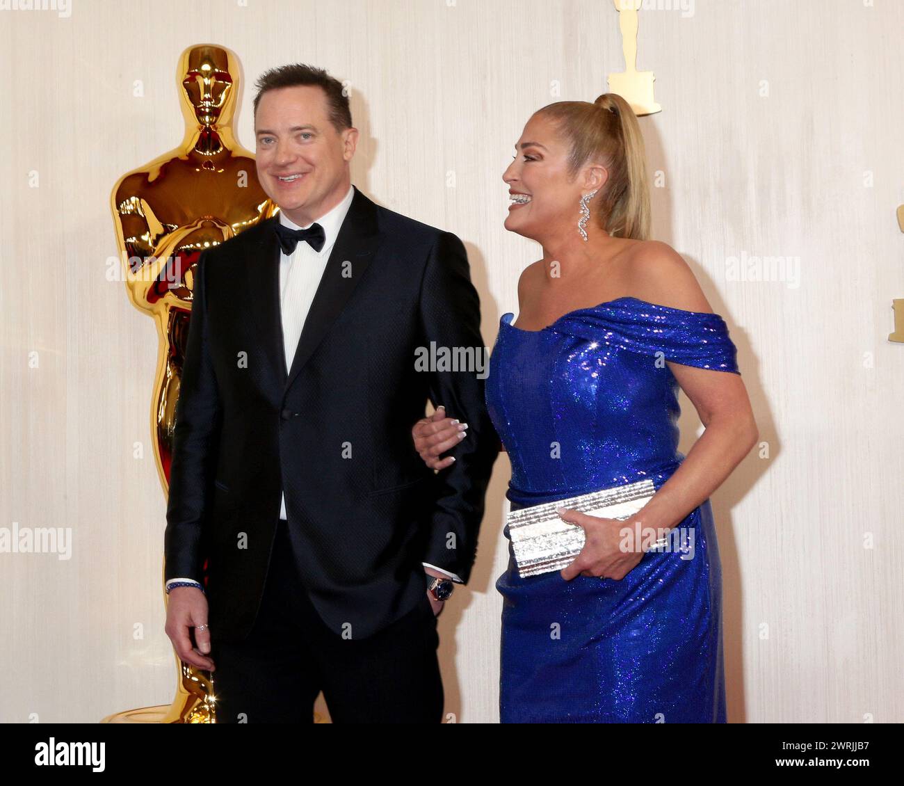 LOS ANGELES - MAR 10: Brendan Fraser, Jeanne Moore at the 96th Academy ...