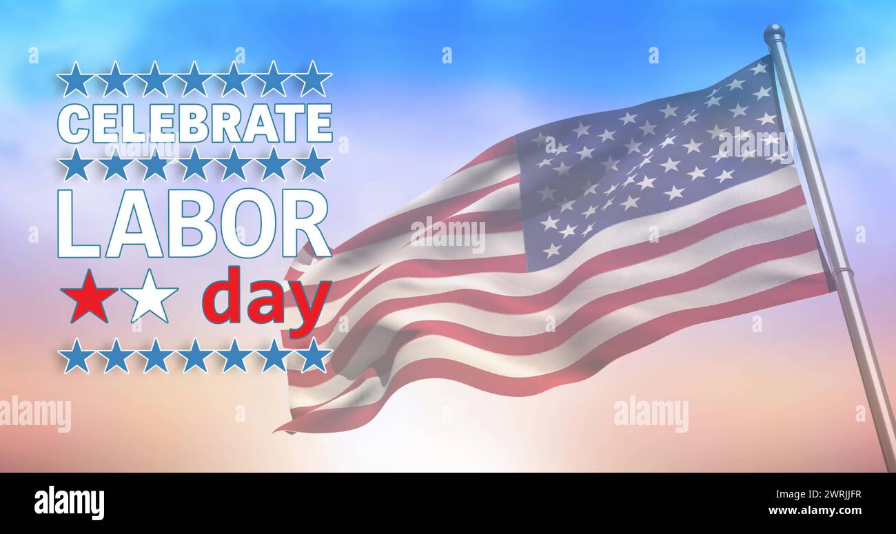 Labor day usa flag workers hi-res stock photography and images - Alamy