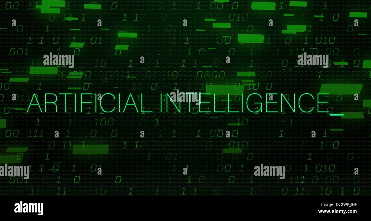 Image of artificial intelligence text over data processing Stock Photo - Alamy