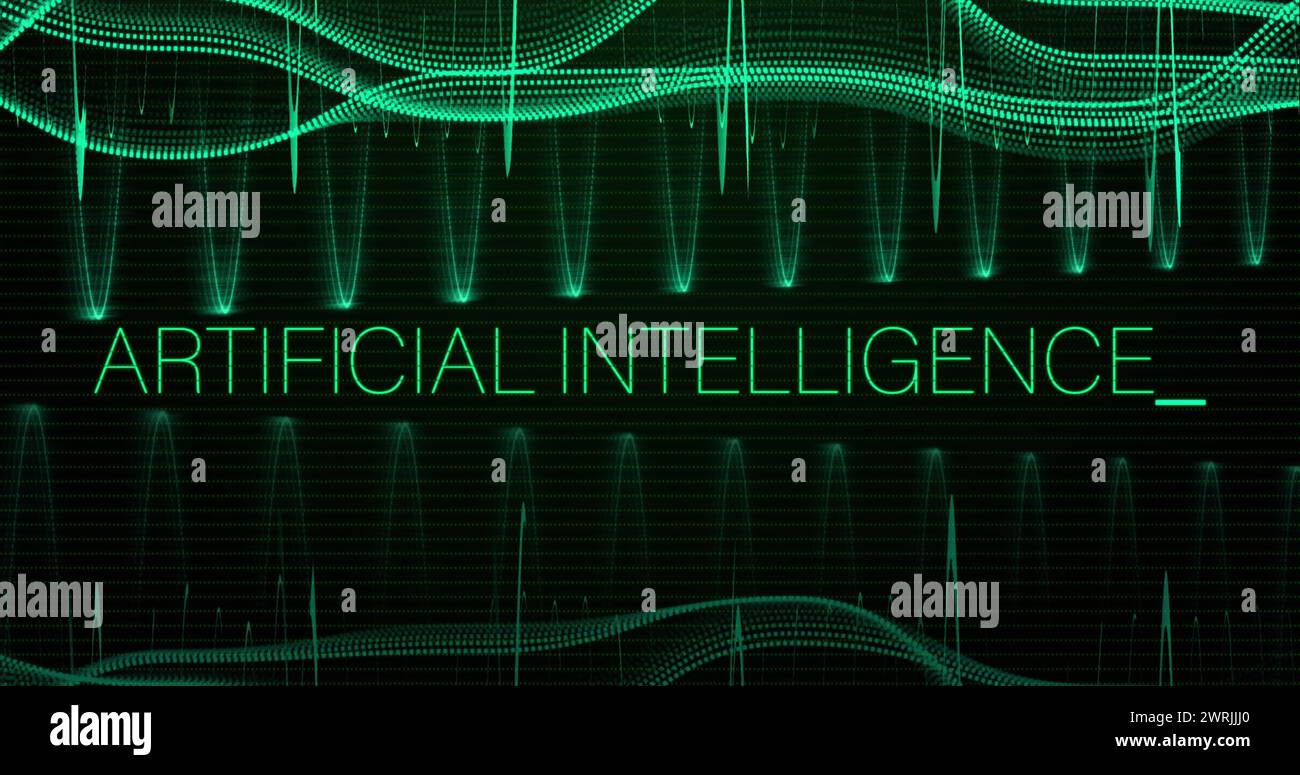 Image of artificial intelligence text over spots Stock Photo - Alamy