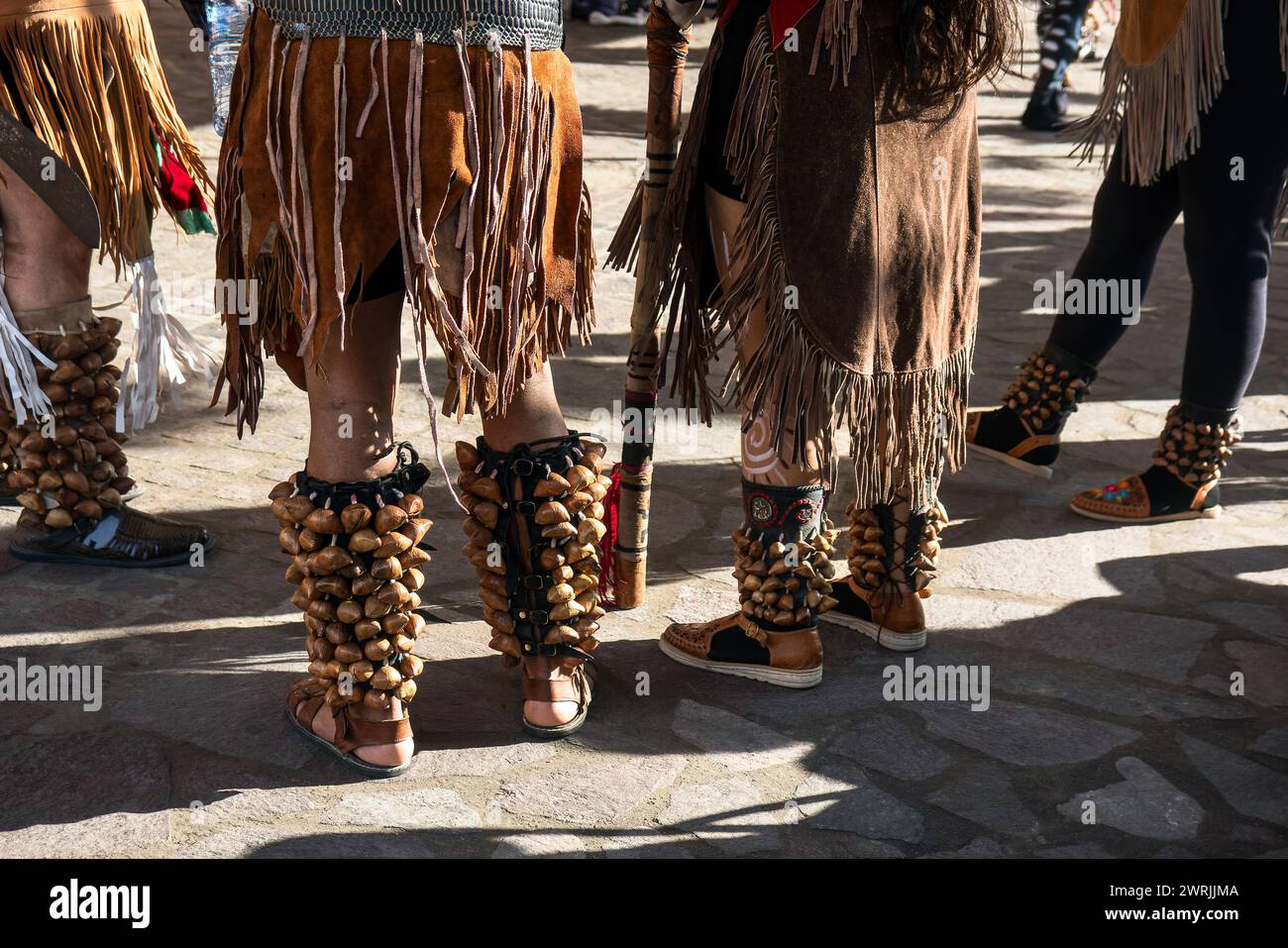 A Clothing of people dancing traditional Aztec dance in Mexico Stock ...