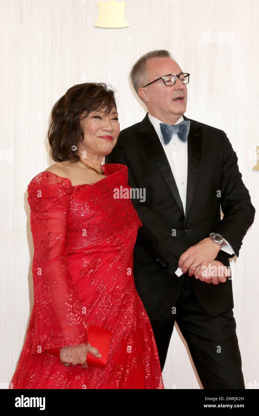 LOS ANGELES - MAR 10: Janet Yang, Bill Kramer at the 96th Academy ...