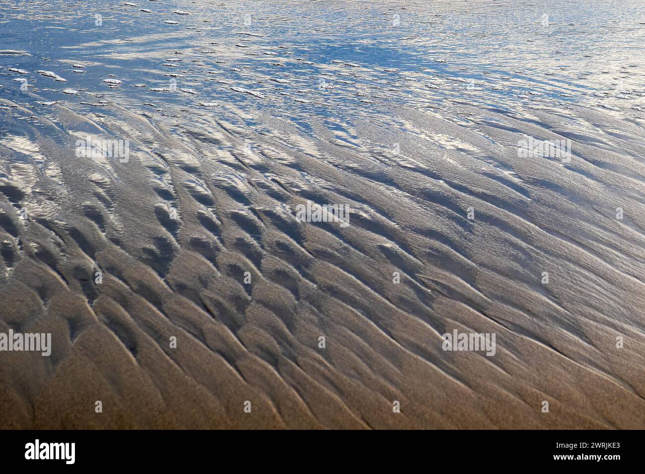 Waves in the sand hi-res stock photography and images - Alamy
