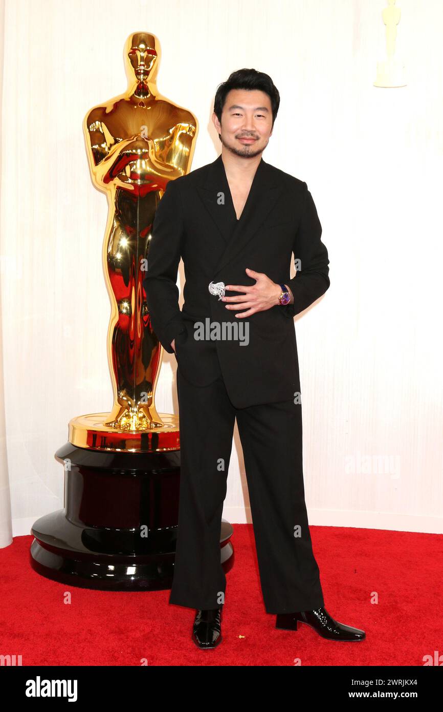 LOS ANGELES - MAR 10: Simu Liu at the 96th Academy Awards Arrivals at ...