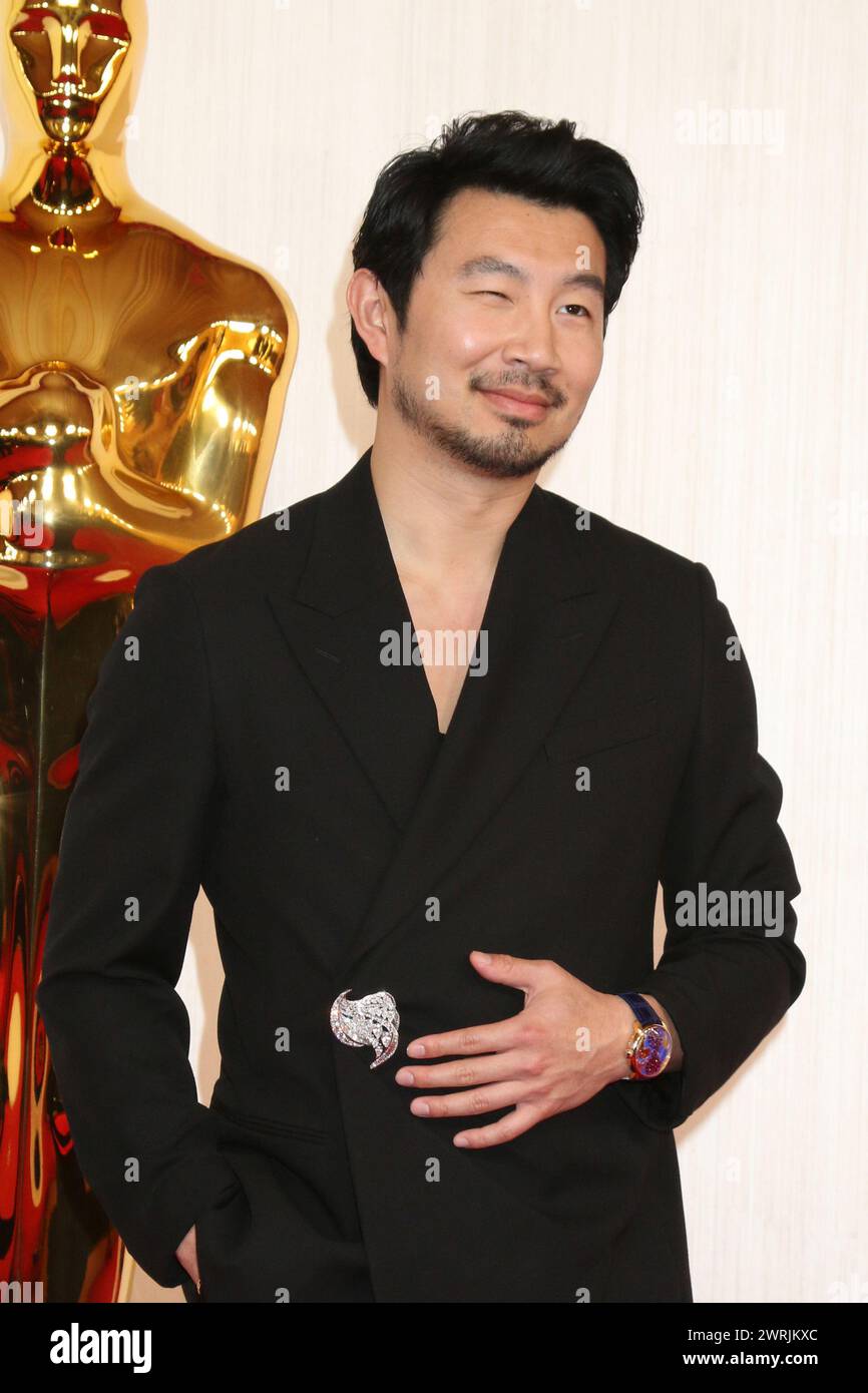 LOS ANGELES - MAR 10: Simu Liu at the 96th Academy Awards Arrivals at ...