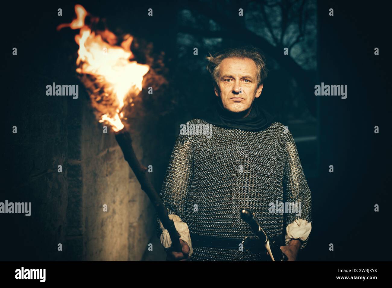Medieval torch light hi-res stock photography and images - Alamy