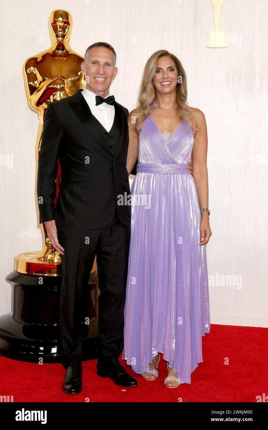 LOS ANGELES - MAR 10: Ynon Kreiz, Anat Fabrikant at the 96th Academy ...