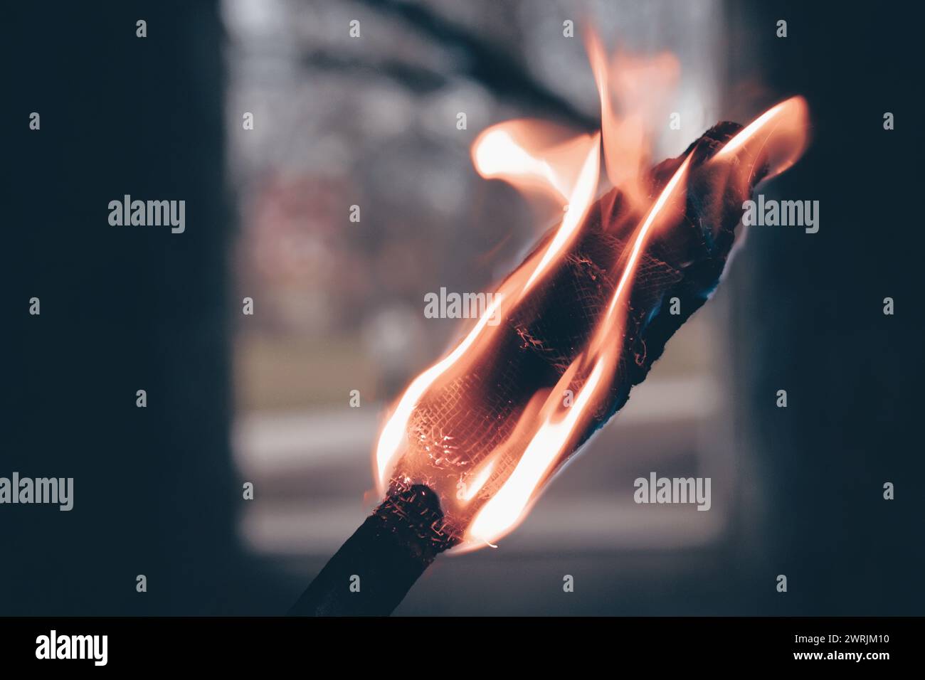 Medieval torch wooden stick hi-res stock photography and images - Alamy