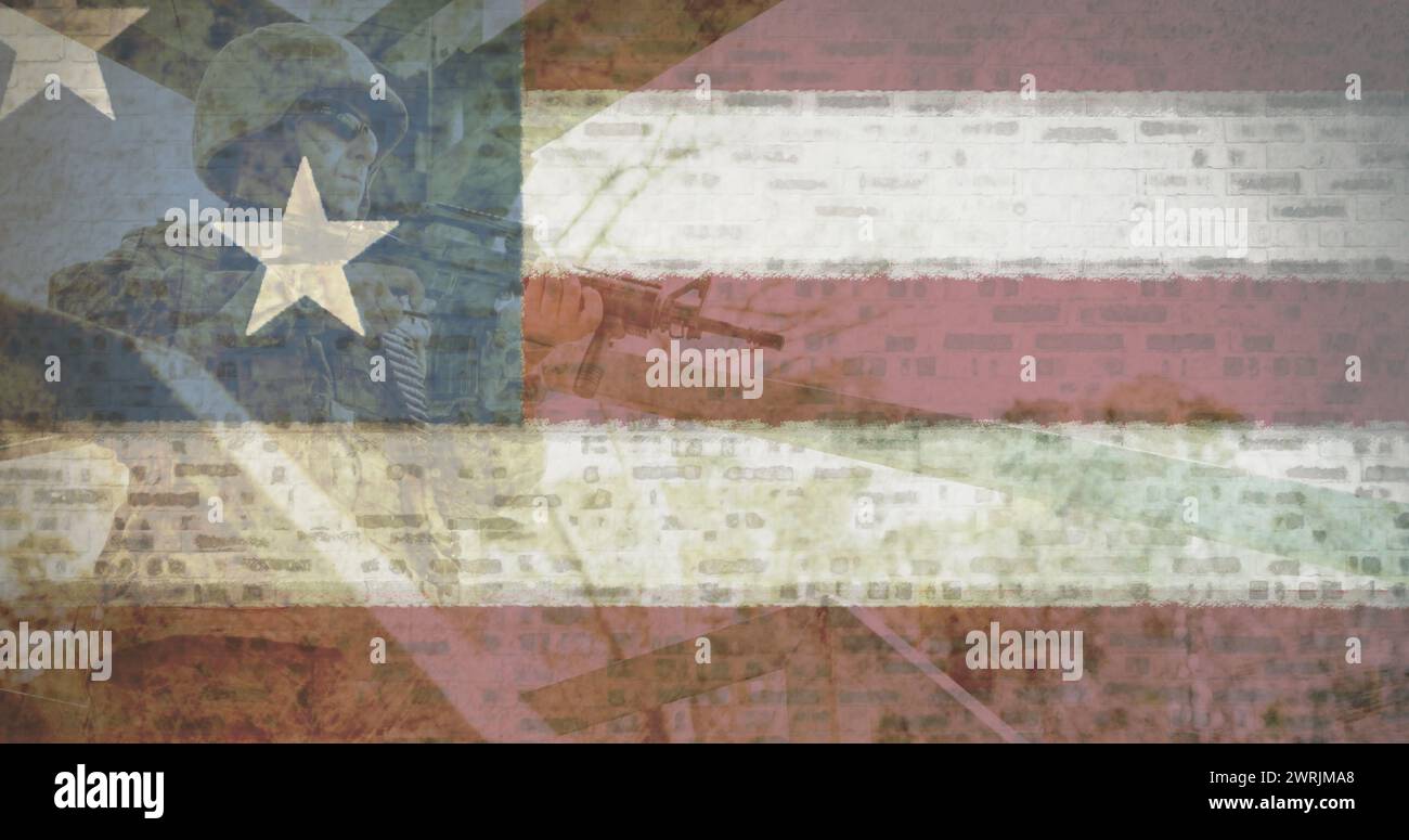 American flag and gun hi-res stock photography and images - Alamy