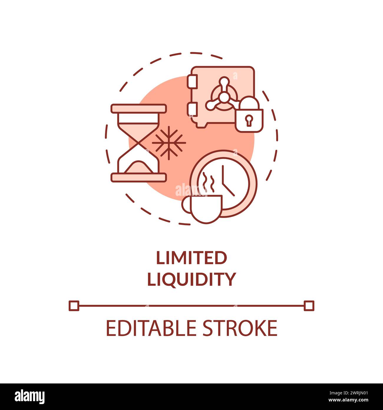 Limited liquidity red concept icon Stock Vector Image & Art - Alamy